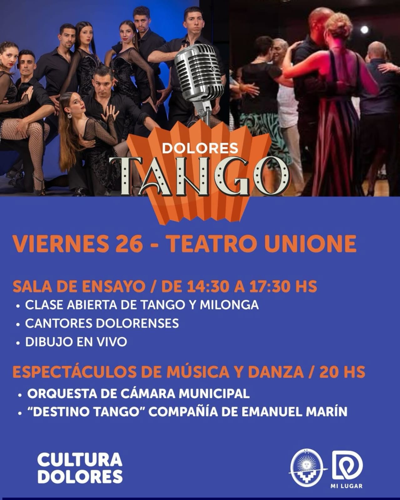 ESTE VIERNES 26 DE JUNIO “DOLORES TANGO” EN EL TEATRO UNIONE